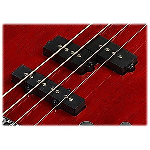 Ibanez GSR 4 String Bass Guitar, Right Handed, Transparent Red (GSR200TR)