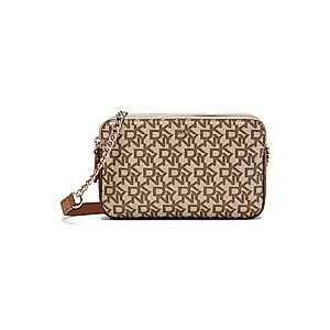 DKNY Veronica Double Zip Crossbody Chino/Caramel One Size