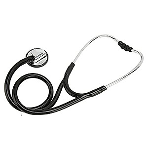 Single Head Cardiology Stethoscope, Horseshoe Shape Comfortable Stethoscope Professional Adjustable Single Tube for Nurses