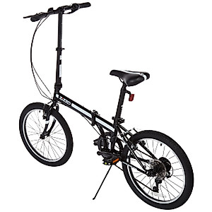 ZiZZO Ferro 20-inch 29 lbs Light Weight Folding Bike (Black)