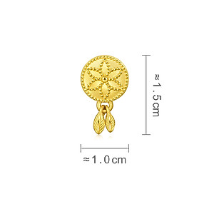CHOW SANG SANG 999 24K Solid Gold Spiritual Dreamcatcher Mini Charm Bracelet for Women 92448C
