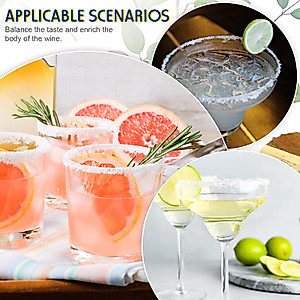 Geiserailie Wood Margarita Salt Rimmer Cocktail Rimmer Kit 6.5 Inch Diameter Glass Rimmer with Lid Glass Bar Sugar Salt Rimmer Plate for Cocktails, Drinks