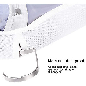 3 PCS Garment Bags, Garment Bags for Dance Costumes, 50 Inch Garment Bags for Hanging Clothes with 7 Zipper Pockets, Garment Bags For Travel Storage, Dance Garment Bags for Dancers, Clear Garment Bag