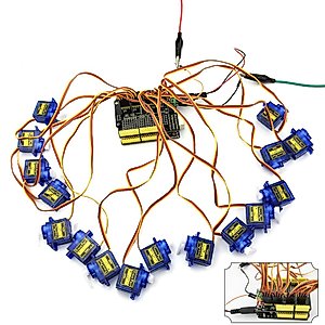 KEYESTUDIO 16-Channel 12-bit Servo Motor Driver Board I2C Interface for Arduino R3 Controller
