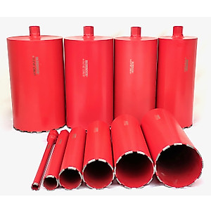 NEW BLUEROCK® 10Z1 CORE DRILL 2 SPEED W/STAND CONCRETE CORING - 1"-10" BIT SET PACKAGE DEAL!