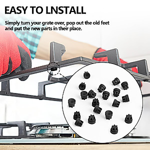 Rubber Grate Feet Part - Replacement for Thermador Bosch Range/Gas Cooktop-Compatible with Part Number 00618112, 00637940, 1999626, 617174, 618112, AH3478553, EA3478553, PS3478553-20 Pack
