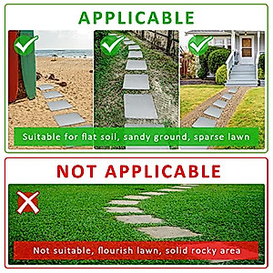 Garden Stepping Stones Outdoor Walkway,6 Pack Lightweight (230g) 11.7" Large Stepping Stones for Garden Walkway,Plastic Stepping Stones Use As Walkway Stepping Stones,Pathway Stepping Stones