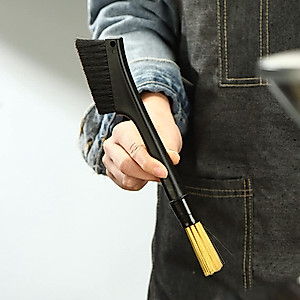 2pcs Coffee Espresso Machine Cleaning Brush, Dusting Espresso Coffee Grinder Coffee Accessories for Bean Grain Coffee Tool Home Kitchen