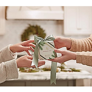 Thymes Frosted Plaid Frasier Fir Candle - 10 Oz Medium Jar Candle