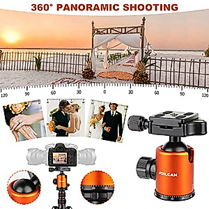 Camera Tripod, 80/84 inches Heavy Duty Tripod for Camera and Phone, 82" Camera Monopod Tripod, DSLR Binoculars Spotting Scope Camcorders Video Tripod Stand, 360 Degree Ball Head, 35 lbs Loads