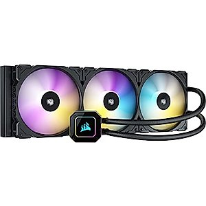 H170i ELITE CAPELLIX Liquid CPU Cooler - 33 Dynamic RGB LEDs - 140mm Fans - 420mm Radiator - COMMANDER CORE Smart Lighting Controller - CORSAIR iCUE Software Compatible - Zero RPM Fan