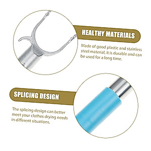 CAXUSD Sturdy Metal Clothes Pole Splicing Clothes Reach Pole for Living Room Essentials