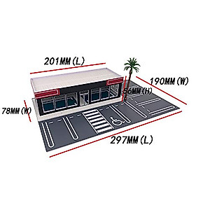 Outland Models Scenery for Model Cars Car Dealership/Car Display Showroom 1:64 S Scale