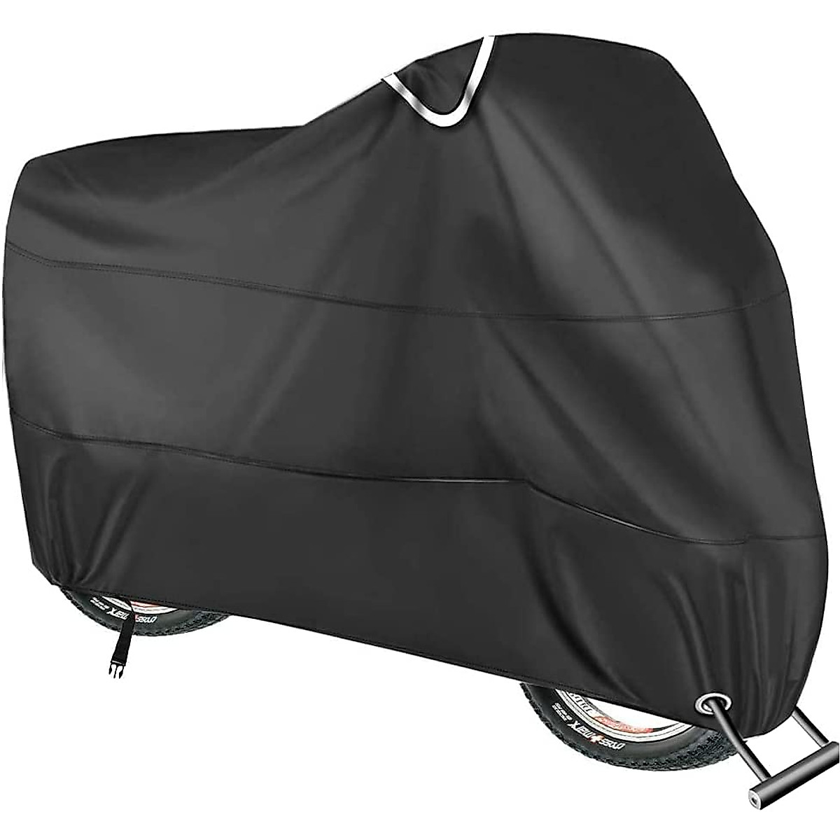 Bike Cover For 2 Or 3 Bikes Outdoor Waterproof- 210d Outdoor Waterproof & Anti-Uv Bicycle Covers With Reflective Strips Anti Dust Rain Snow Uv For Mountain, Road Bikes