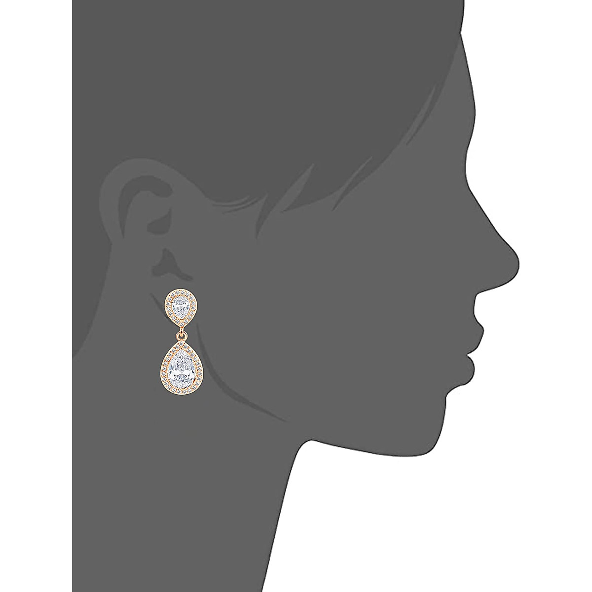 I Can't Say"I Do" Without You | 1 4 6 8 Sets Bridesmaid Jewelry Sets for Women Gold/Rose Gold/Silver Plated Teardrop Dangle Earring for Wedding Gifts
