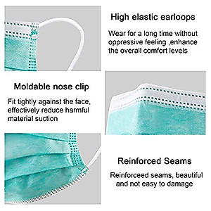 50PCS Disposable Face Mask for Women,Fashion Flowers Printed Dust Masks,Fancy Cute Breathable Face Masks,Safety Facial Mouth Covers