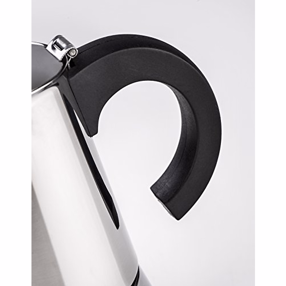 Barazzoni 830008006 IH/Direct Flame Espresso Maker, Stainless Steel, Diameter: 4.5 x Height: 8.1 inches (11.3 x 20.5 cm), Stainless Steel, Espresso Coffee Maker, 6 Cups, Silver