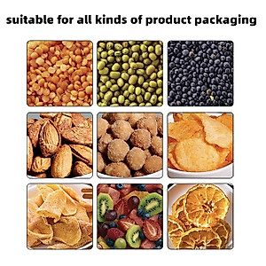 Palmhomee Pack of 48 Kraft Stand Up Pouches Kraft Pouches with Window Zip Lock Pouches Sealable Bag Foil Pouch Self Sealing Pouch for Food Storage (4.7x8 inch, Brown)