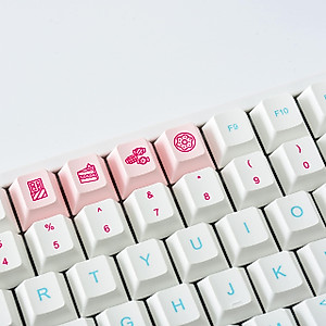 YUNZII Macaron 84 84-Key RGB Hotswap Wired Mechanical Gaming Keyboard with PBT Dye-subbed Keycaps for Mac/Win/Gamers (Gateron Yellow Switch,Macaron)