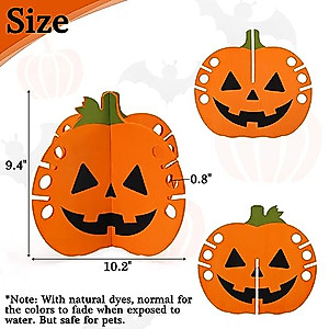 Rabbit Toy Halloween Pumpkin Rabbit Feeder Wooden Interactive Toy for Guinea Pig Hamster Chinchilla Bunny Treats Enrichment Toy Foraging Mental Stimulation Rabbit Accessories Indoor Habitat Decor