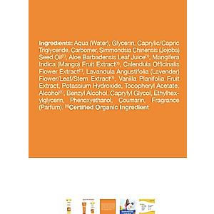 ALBA BOTANICA Cream Shave,Mango Vanilla, 8 OZ (Pack of 2)