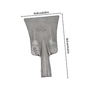 Happyyami Home Tools 2pcs Household Ice Steel Cleaning Removing Remover Road Shovel Outdoor Replaceable Tool Manganese Scraper Deicing Snow Thickened Metal Breaking Sidewalk Removal