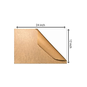 AZM Displays 12"x24", 1/2" (12mm) Clear Cast Acrylic Plexiglass Sheet for Glass Replacement, Shelving, Wedding Table Numbers, Table Signs, Engraving, Calligraphy, Crafting, Painting, DIY