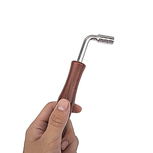 2Pcs Yootones L-shape Piano Tuner Spanner Professional Wrench Square Shape Tip Tuning Hammer Tuner Spanner Tool Compatible with Piano Repair Tool