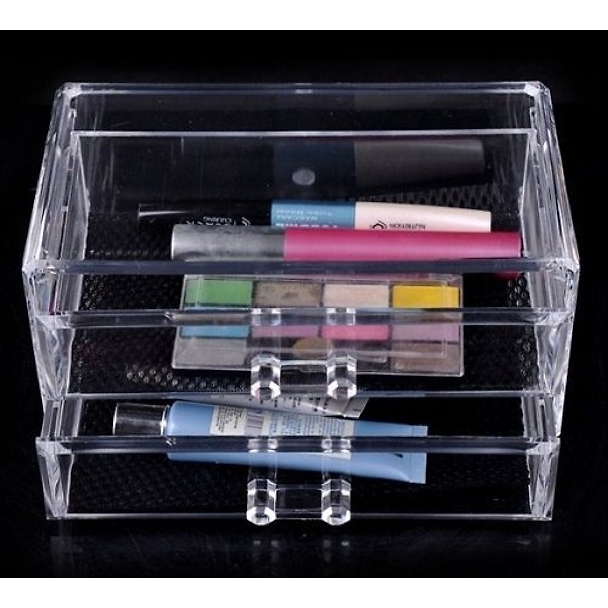 Luxury Acrylic Cosmetic Organizer Makeup Box 2 Drawers 1005-3***