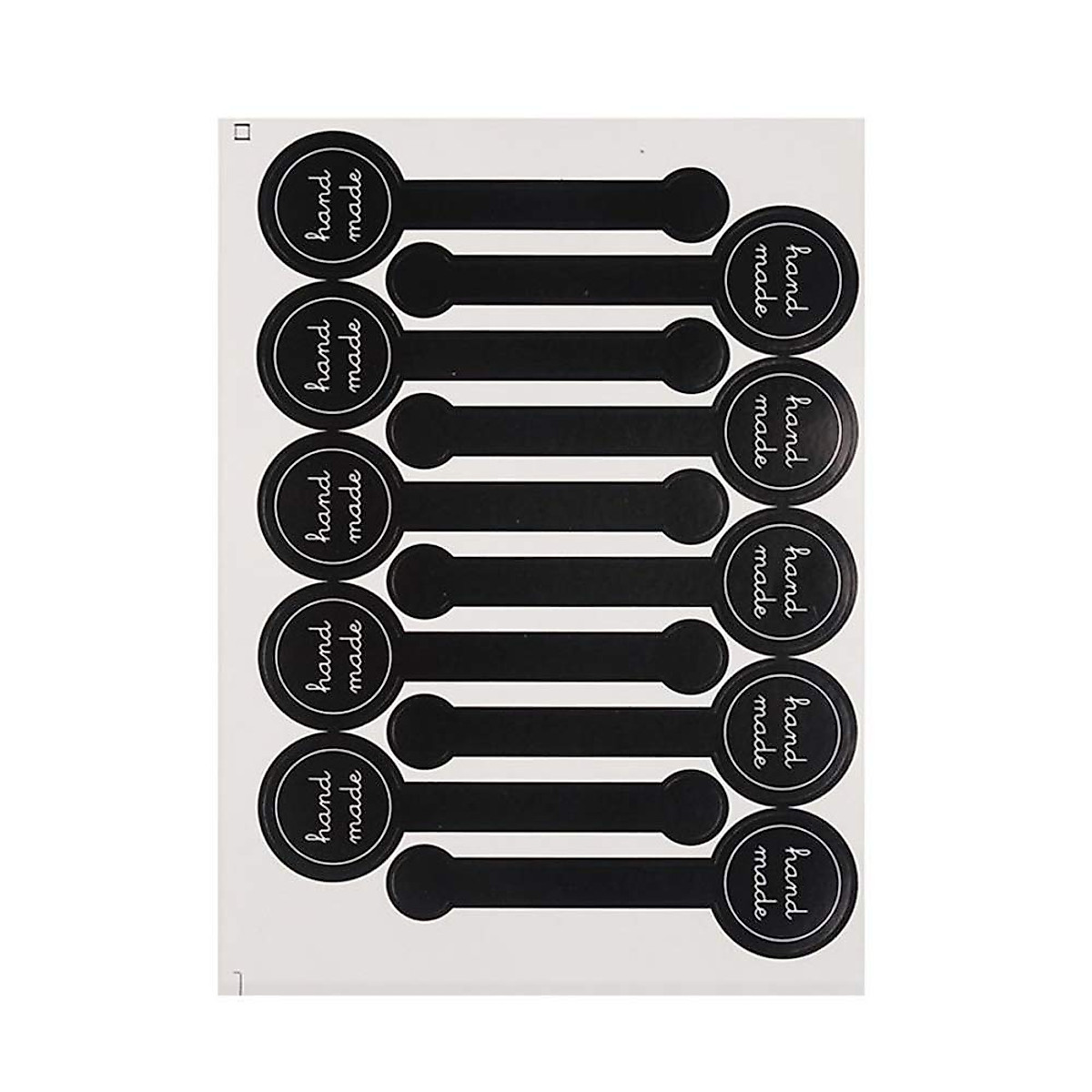 20 Sheets(200Pcs) Food Retail Package Seal Self Adhesive Paper Sticker Labels Sealing Stickers Tamper Evident Labels Decorative Labels for Handmade Baking Craft Arts and More