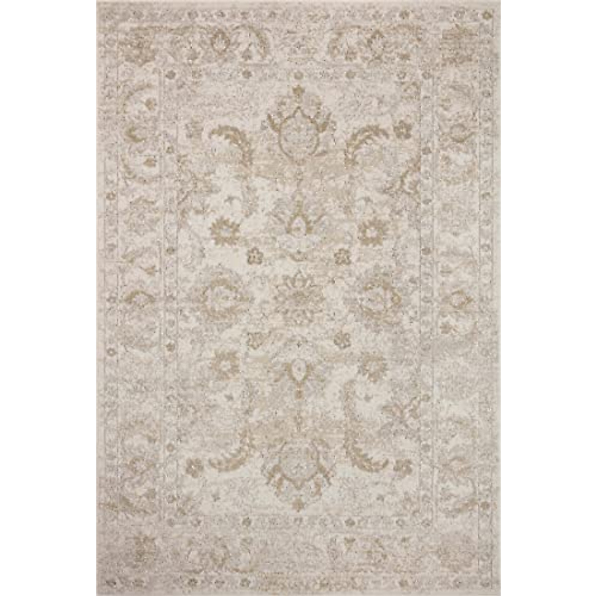 Loloi II Odette Collection ODT-03 Ivory/Beige, Traditional 7'-10" x 10' Area Rug