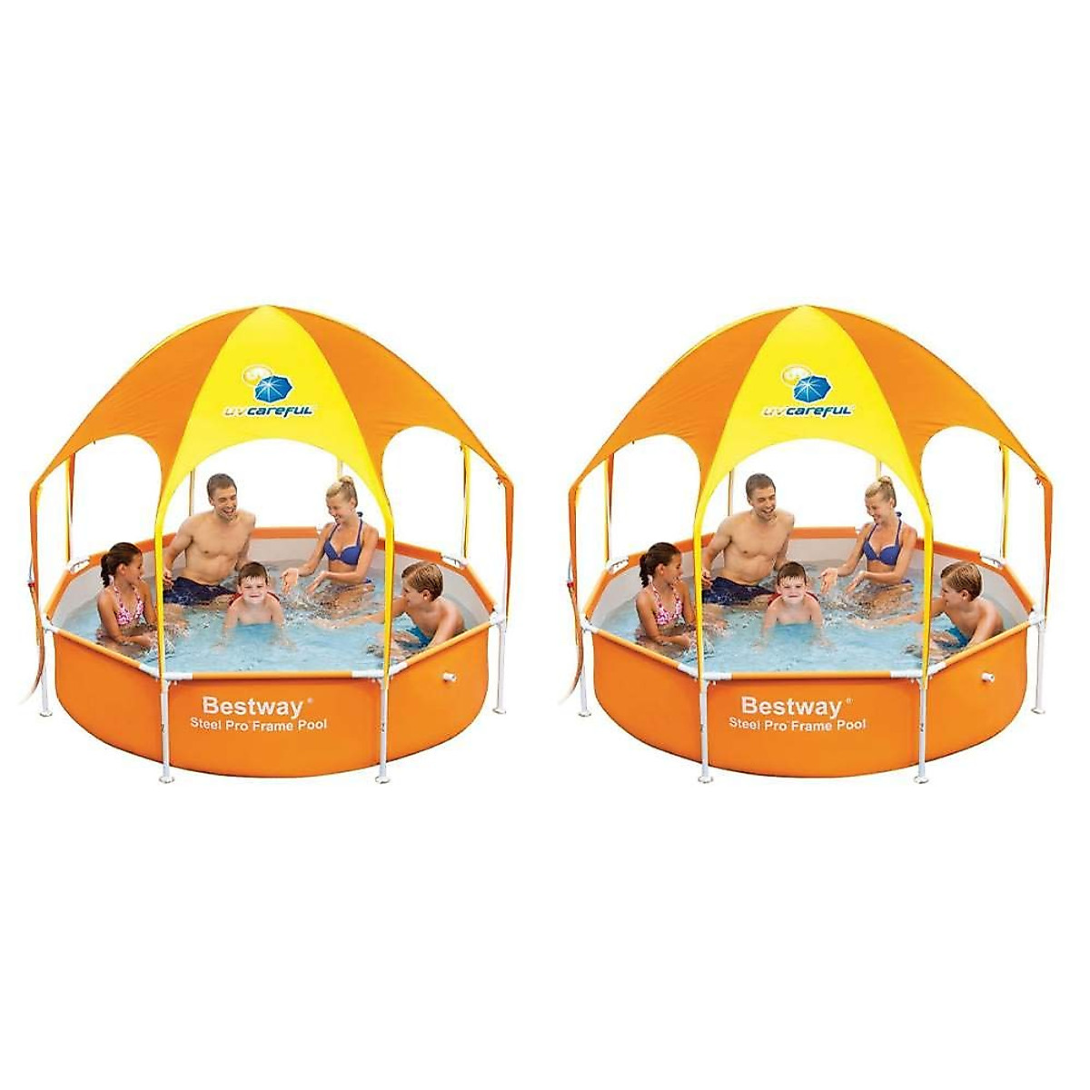 H2OGO! Splash-in-Shade Play Pool Orange