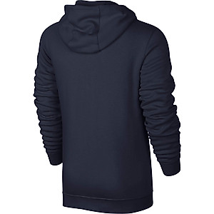 Nike Men's Sportswear Full Zip Club Hoodie, Obsidian/Obsidian/White, Small