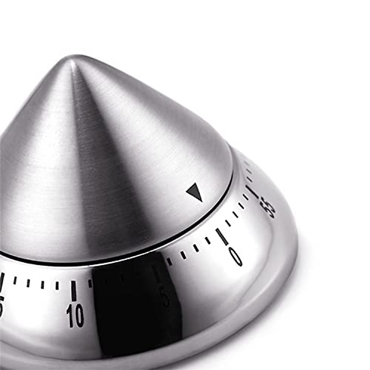 Kitchen Mechanical Timer ,Longben Stainless Steel Metal Mechanical Visual Countdown Cooking Timer with Loud Alarm for Kids Cooking Tools