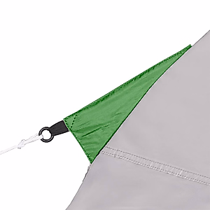 Tahoe Gear Bighorn Extra Large 18 by 18 Inch 12 Person Teepee Cone Shape Backpacking, Camping ,Teepee Tent for Adults, Orange/Grey