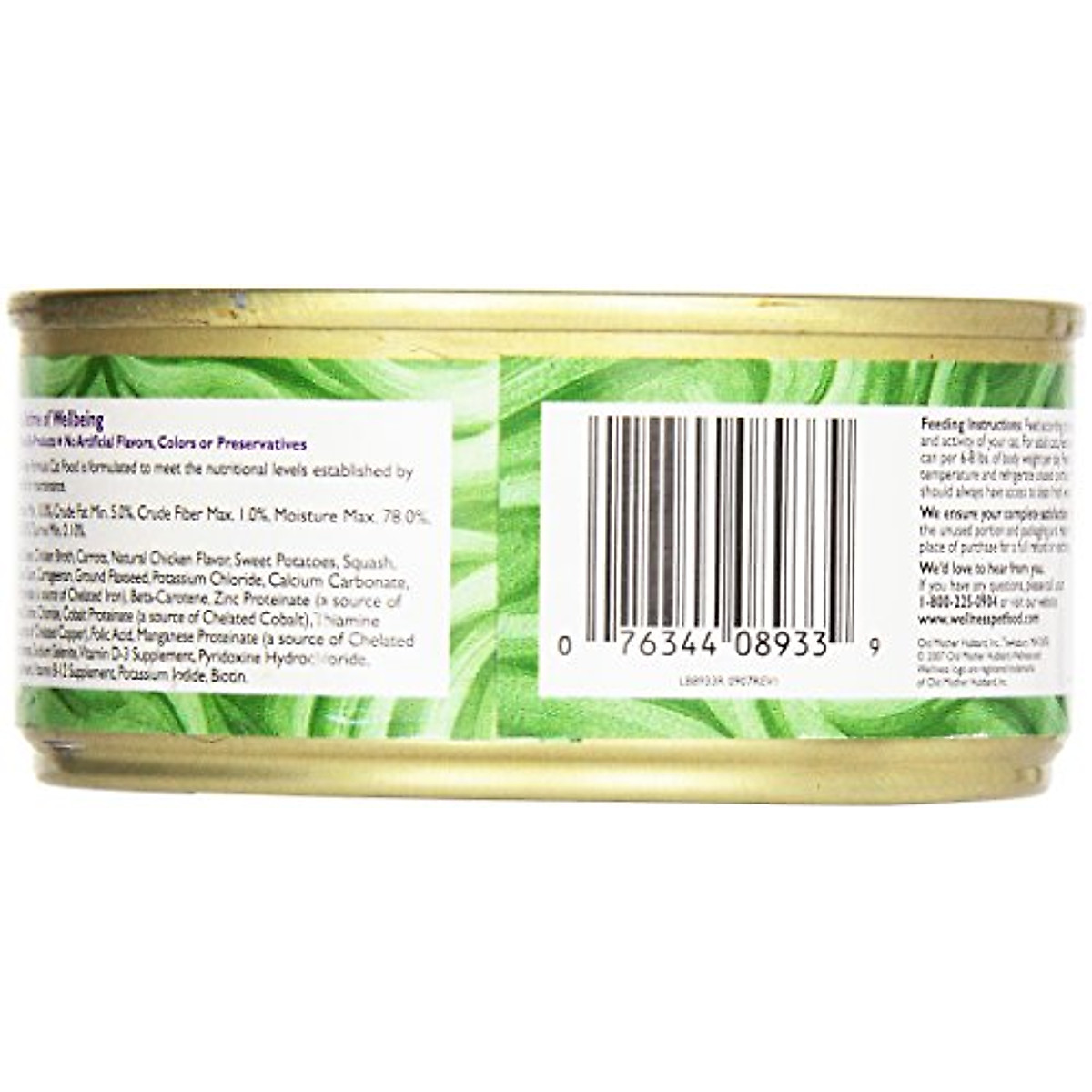 Wellness Natural Pet Food Complete Health Grain Free Wet Canned Cat Food, Turkey, 5.5 Ounce (Packaging may vary)