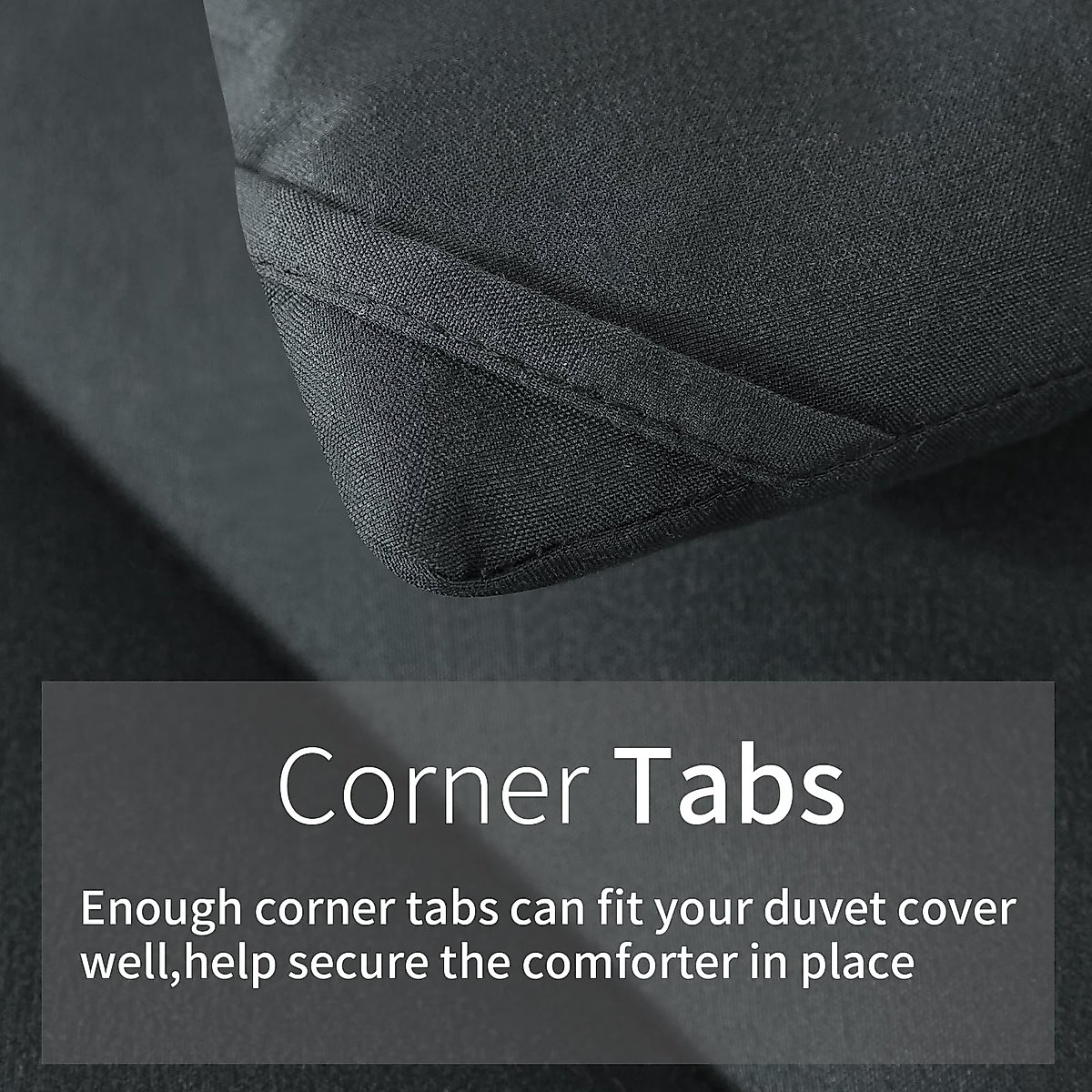 HYLEORY Twin Size Comforter Set with 1 Pillow Sham - Down Alternative Bed Comforters Bedding Sets for All Season - Lightweight - Machine Washable - Dark Grey