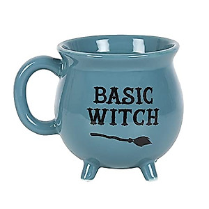 Pacific Giftware Something Different UK Cauldron Mug Basic Witch Blue Coffee Cup Wiccan Halloween