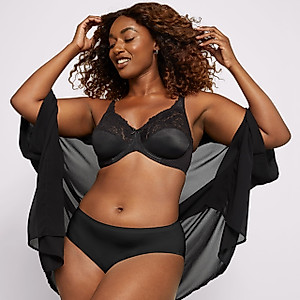 Maidenform womens Microfiber minimizer bras, Black, 36D US