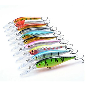 Crankbaits Minnow Fishing Lures wobbler 10pack lot