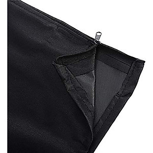 BBQ Grill Cover Waterproof Dustproof Oven Protection Cover for Round Gas Charcoal Electric Barbecue Outdoor Patio Garden Accessory with Storage Bag Black