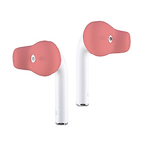 ACOUS Design Purest Earbuds Covers Anti-Slip Sport Covers Compatible with Apple EarPods and AirPods (Pale Red)