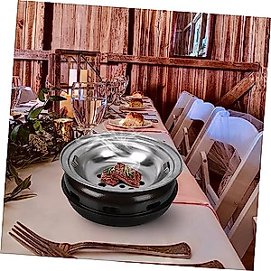 Yardwe 1pc Oven Portable Camping Grill Portable Grills Charcoal Burner Outdoor Grill Cooker Kabob Burgers Grill Bbq Iron Oven Outdoor Barbecue Oven Camping Supplies Bbq Stove for Party