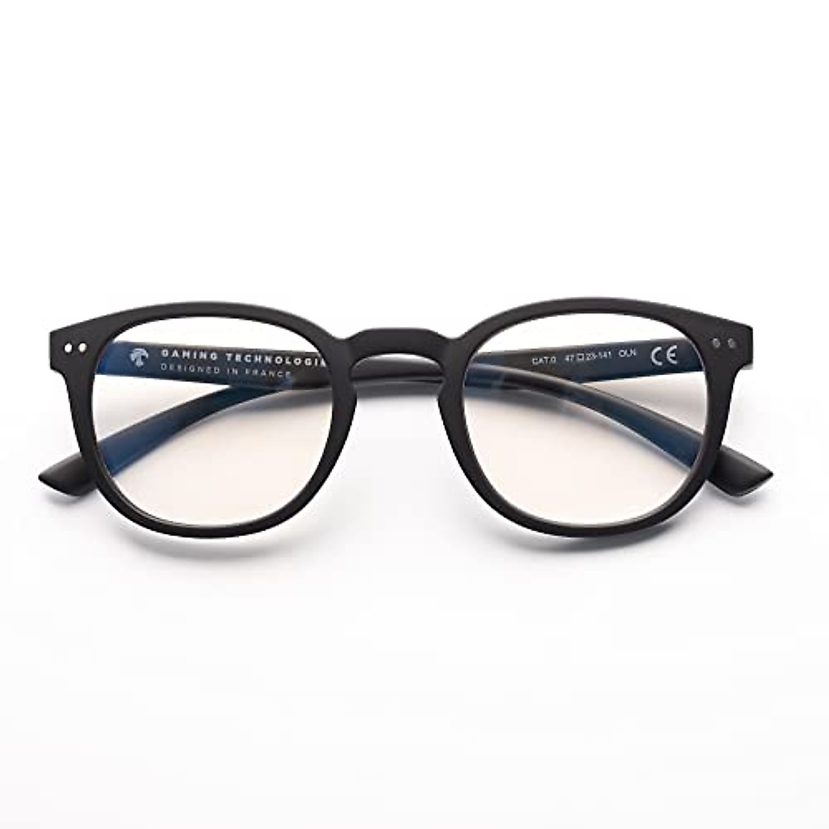 Horus X ® • Round Blue Light Glasses | Computer Glasses for Screens: Anti-Fatigue & Eyestrain Relief | Men and Women | URBAN Clear