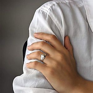 Silverly Puzzle Rings Women Sterling Silver - 925 Sterling Silver Ring - Braided Woven Multiband Promise Ring for Men - Women's Wedding Band - Turkish Wedding Rings His and Hers