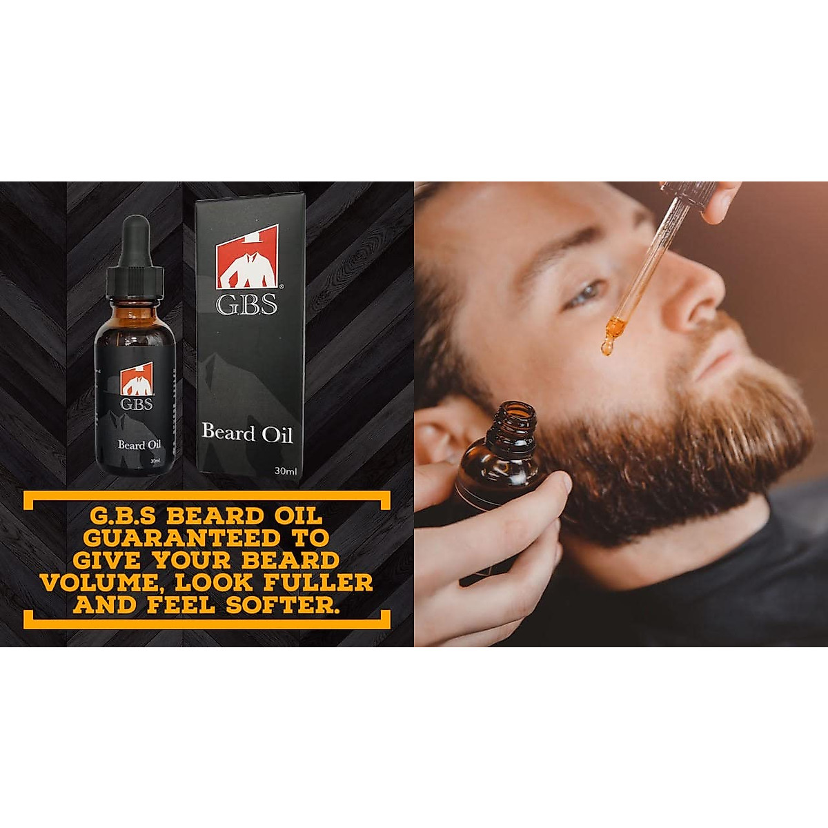 G.B.S Natural Beard Oil and Dropper, 1fl oz