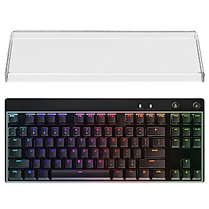 Geekria Tenkeyless TKL Keyboard Dust Cover, Clear Acrylic Keypads Cover for 80% Compact 87 Key Computer Mechanical Gaming Keyboard, Compatible with Logitech G PRO, Logitech G515 Lightspeed TKL