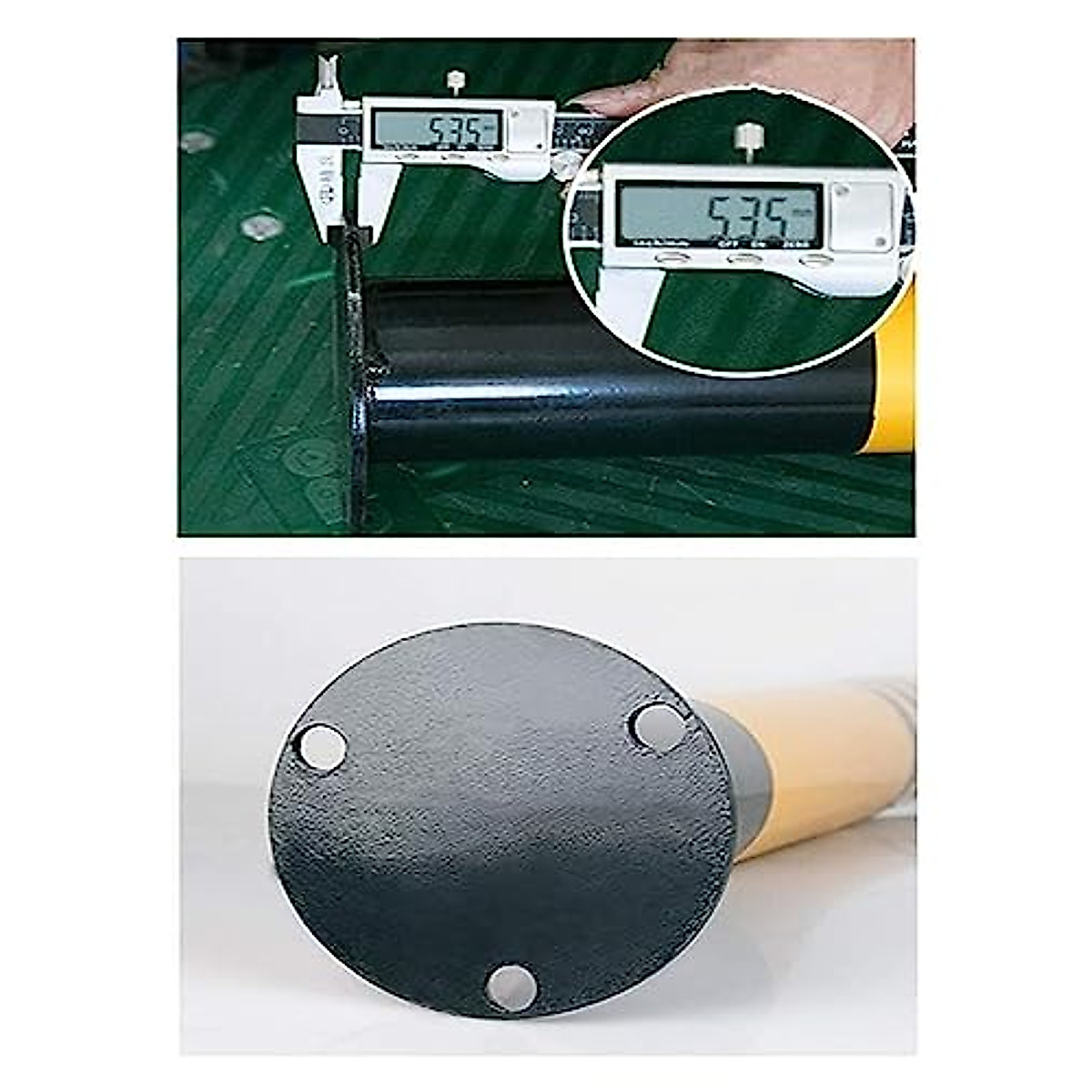 RONGQI Driveway Bollards, Bollard's Locking Arm Features Reflective Tape, Car Park Driveway Guard Saver, Easy Installation Private Car Parking Space Lock