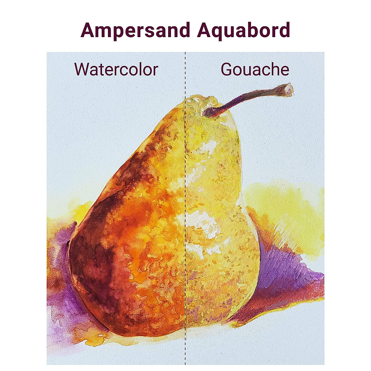 Ampersand Art Supply Watercolor Painting Panel: Museum Series Aquabord, 1/8 Inch Flat Profile, 5" x 7" - Pack of 3