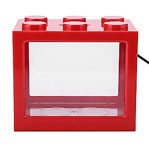 Mini Fish Tank, Decorative Mini Aquarium Mini USB Aquarium for Office